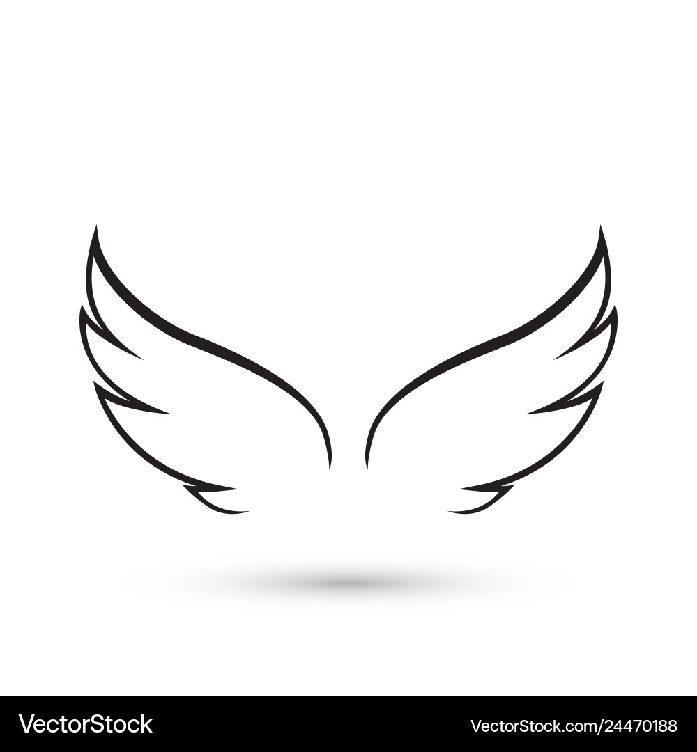 Angel wings icon Royalty Free Vector Image - VectorStock