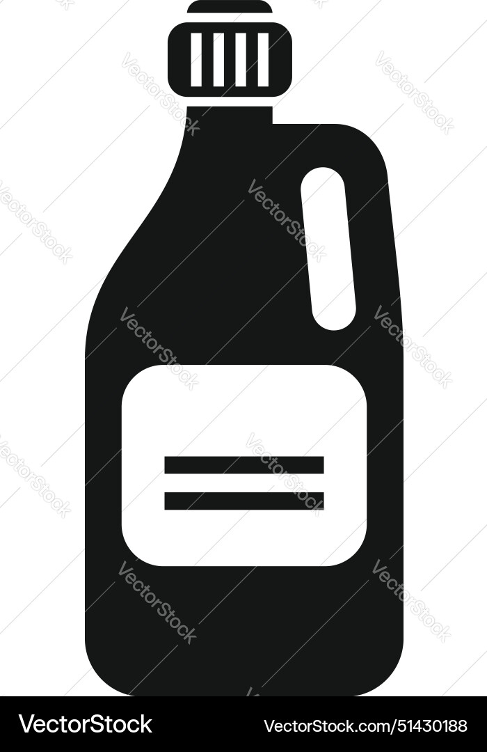 Black and white cleaning solution bottle icon Vector Image