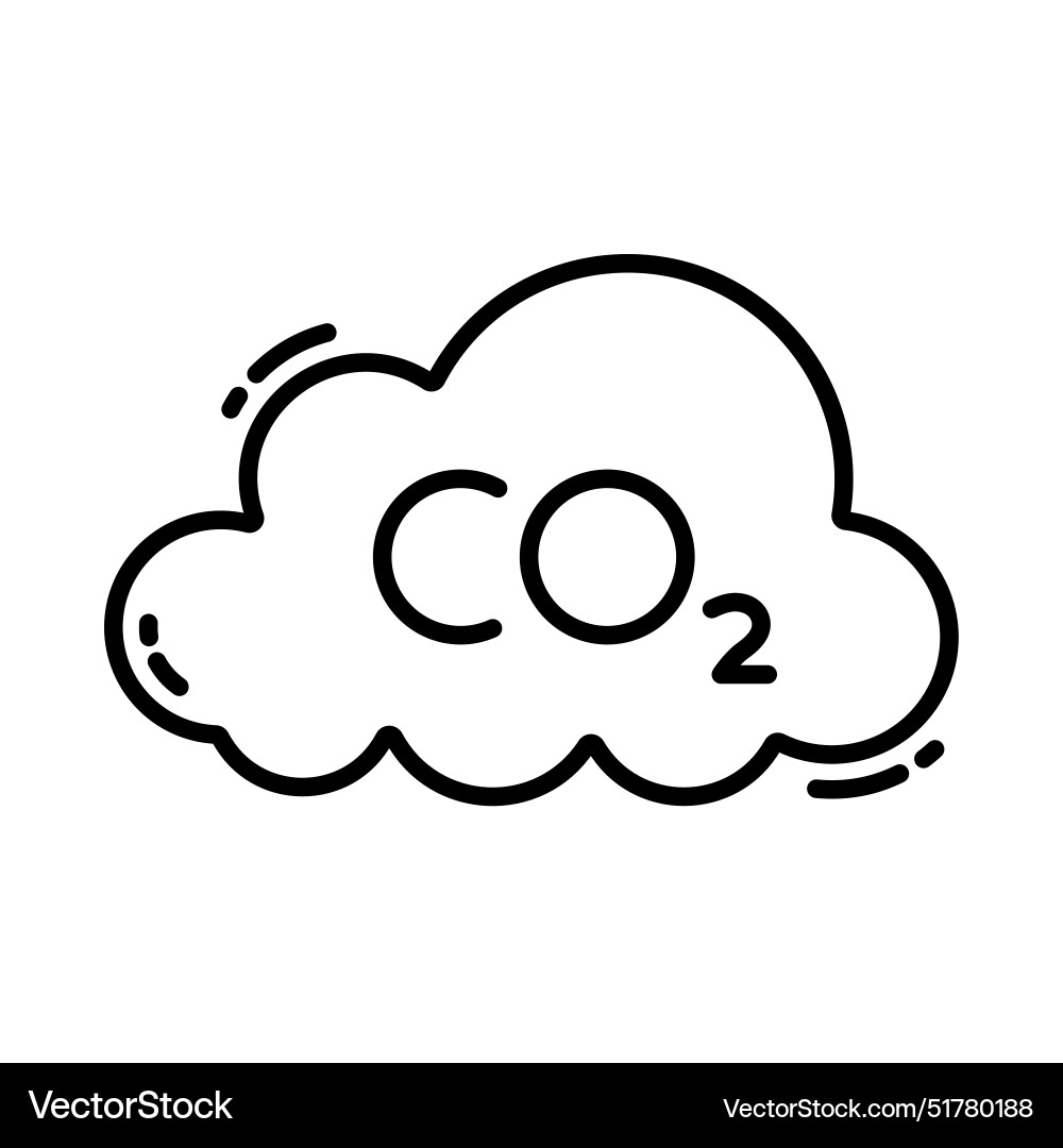 Co2 reduction icon great for environmental Vector Image