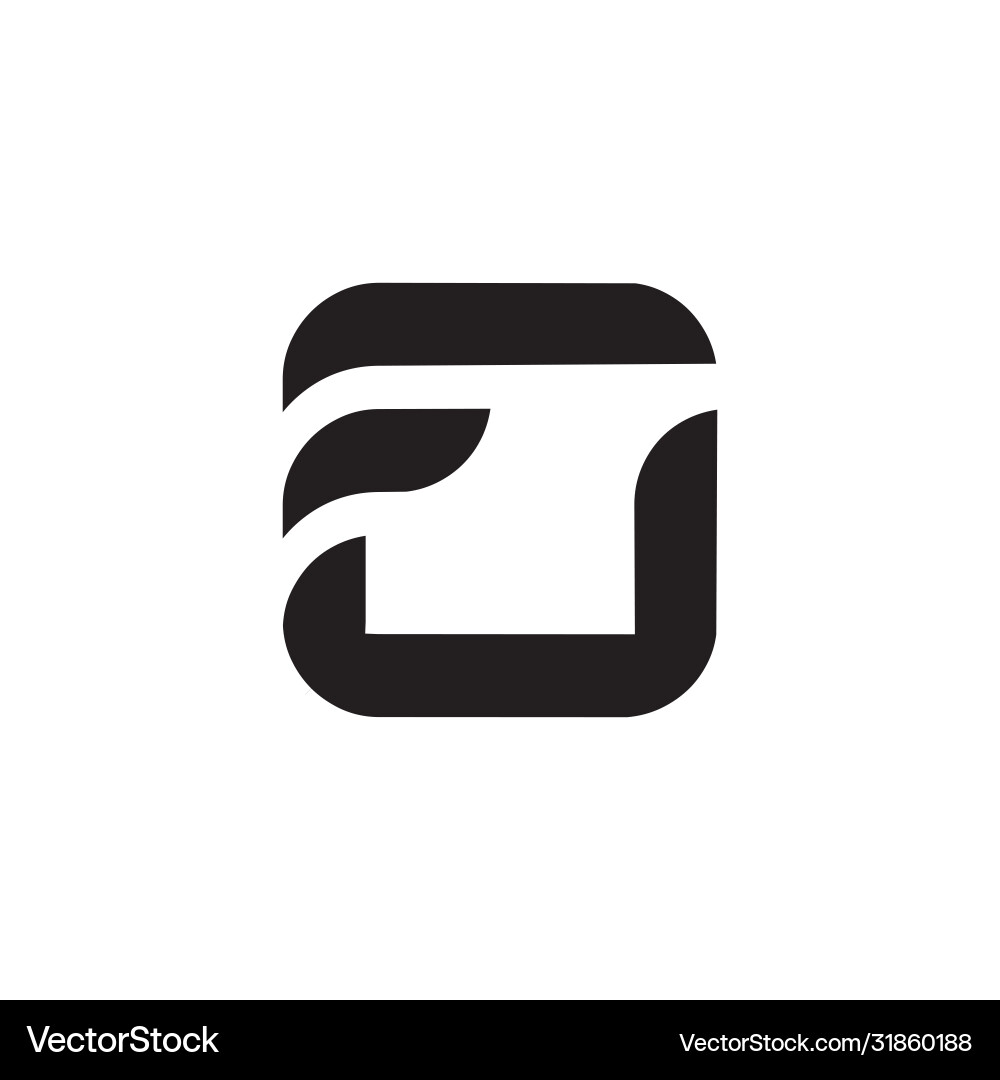 Square f modern icon Royalty Free Vector Image