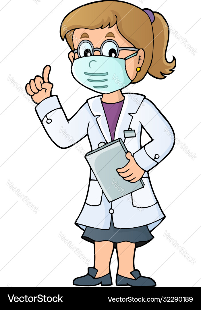 Doctor theme image 9 Royalty Free Vector Image