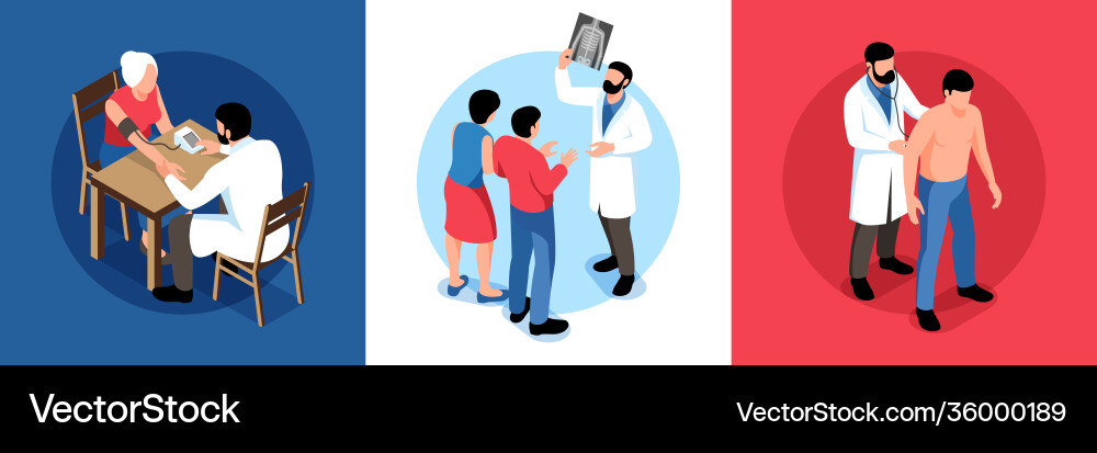 Family doctor design concept Royalty Free Vector Image