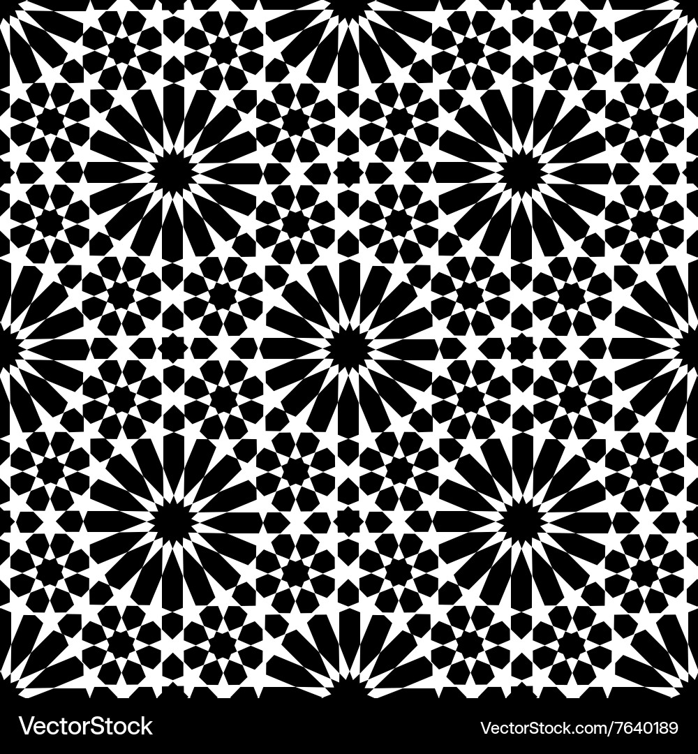 Moroccan zellige seamless Royalty Free Vector Image