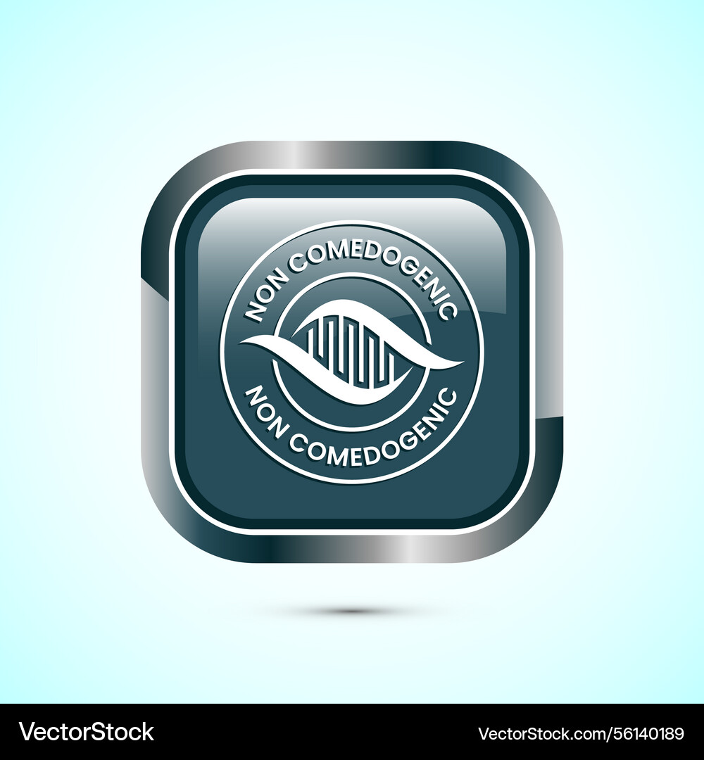 Non comedogenic icon design non comedogenic Vector Image