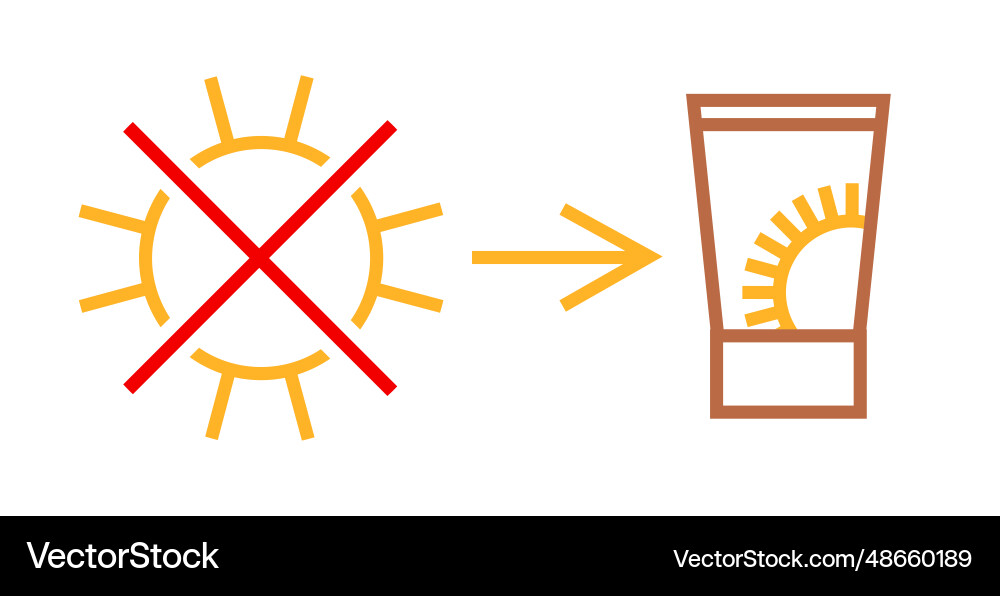 Self-tanning symbol logo element home beauty Vector Image