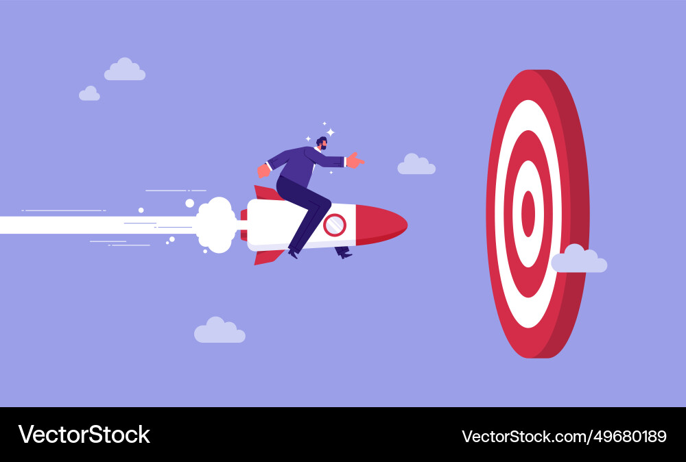 Target audience and powerful marketing strategy Vector Image