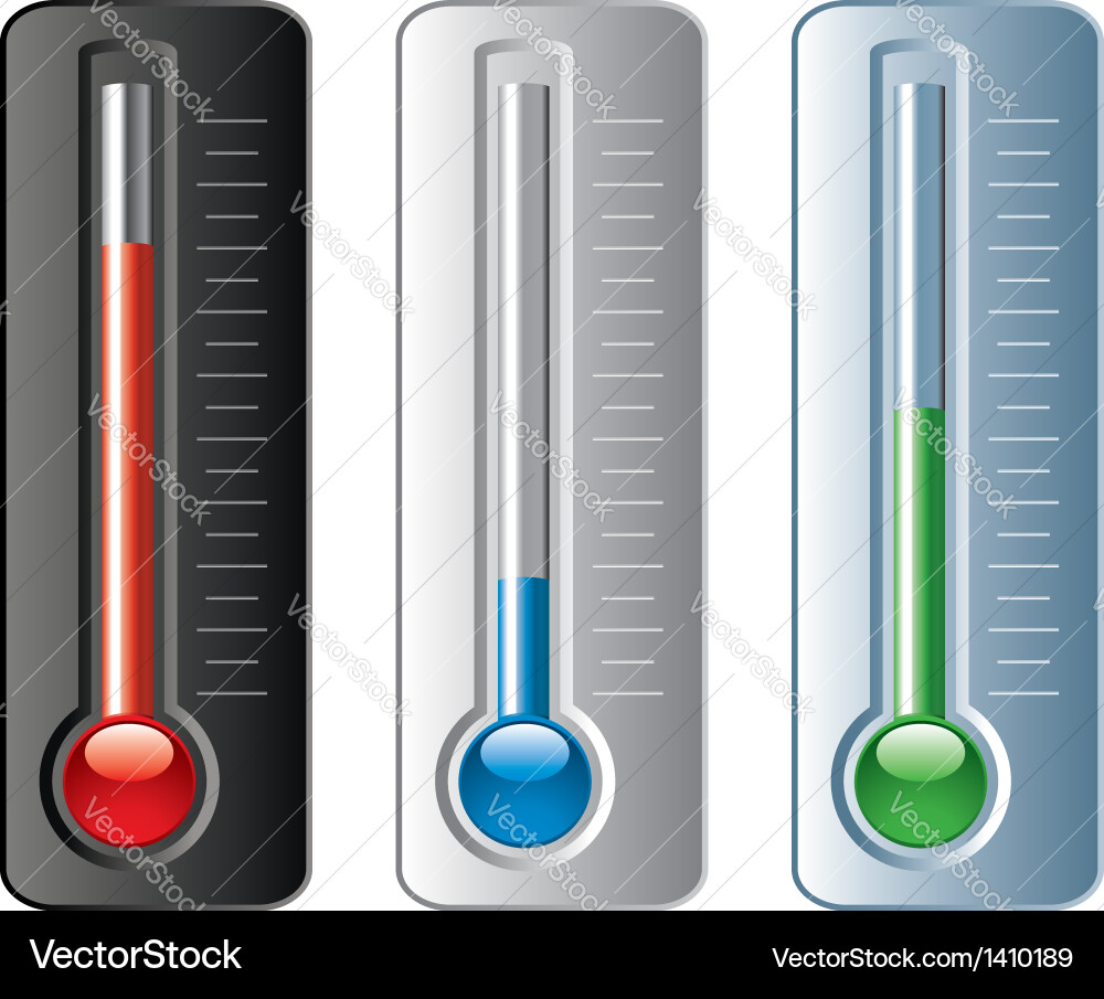 Thermometers Royalty Free Vector Image - VectorStock