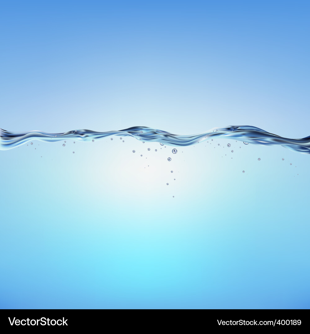 Water background Royalty Free Vector Image - VectorStock