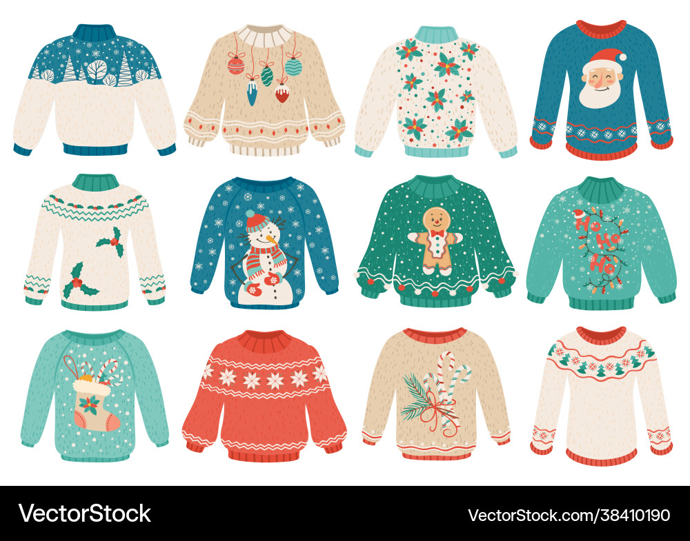 Cartoon Christmas Jumper Vector Images (over 920)