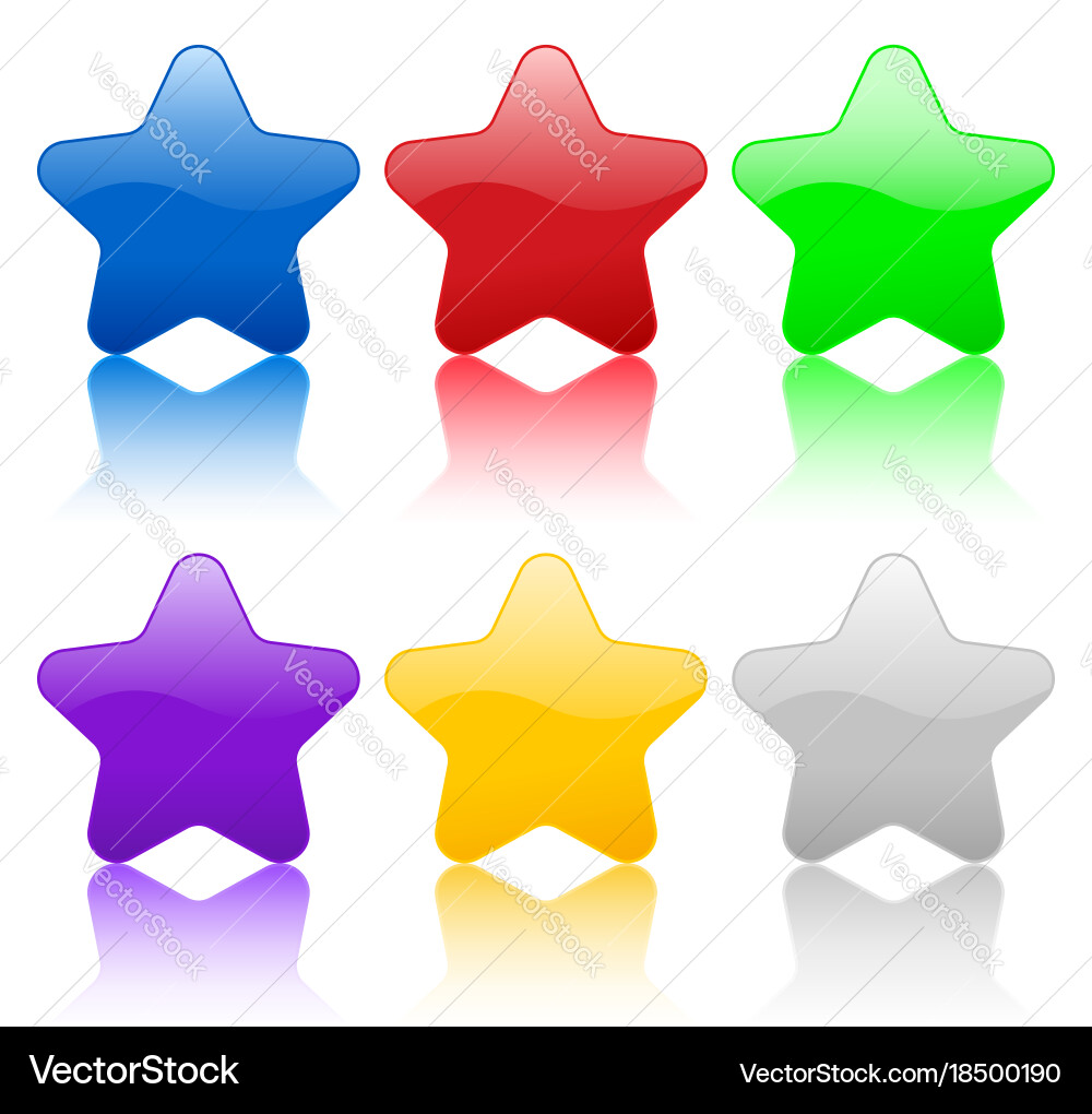 Color stars icon Royalty Free Vector Image - VectorStock