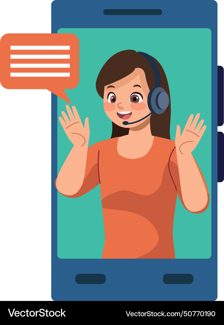 Customer support online Royalty Free Vector Image