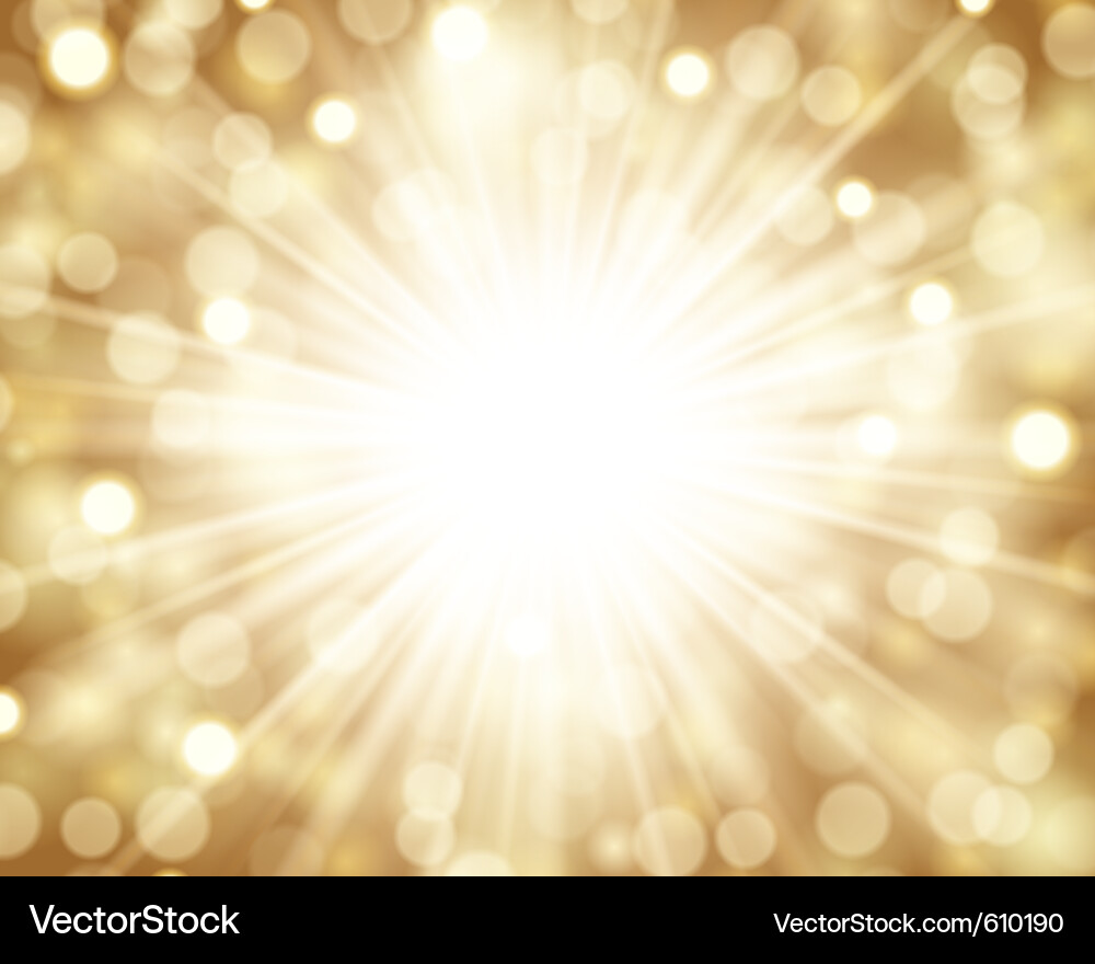 Golden Lens Flare Background Royalty Free Vector Image