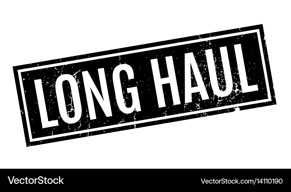 Long haul rubber stamp Royalty Free Vector Image