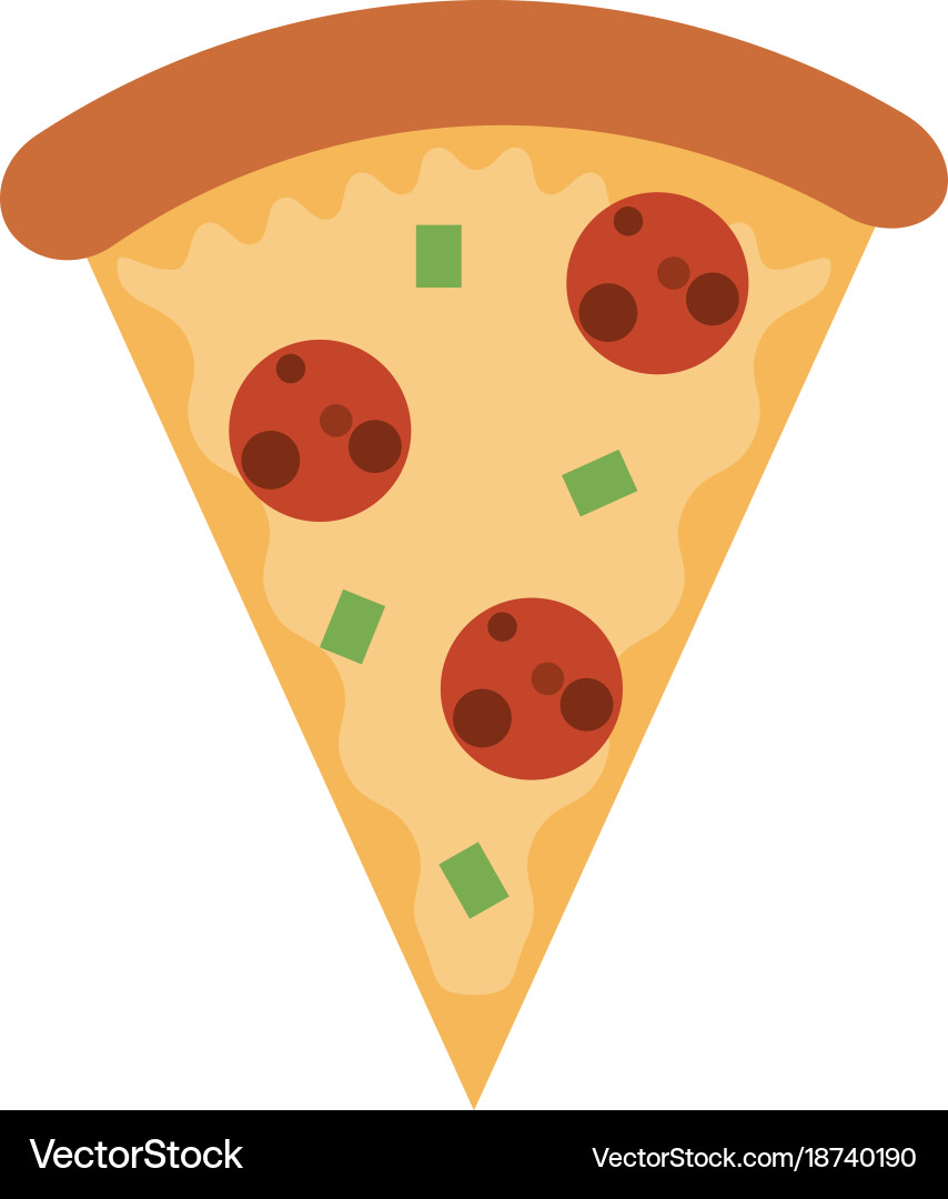 Pizza italian food Royalty Free Vector Image - VectorStock