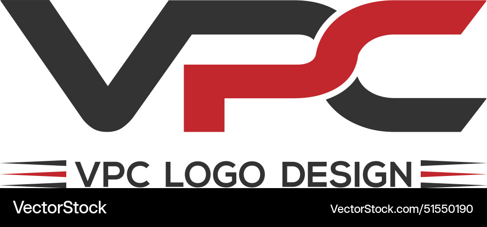 VPC Security Logo Concepts Royalty Free Vector Image