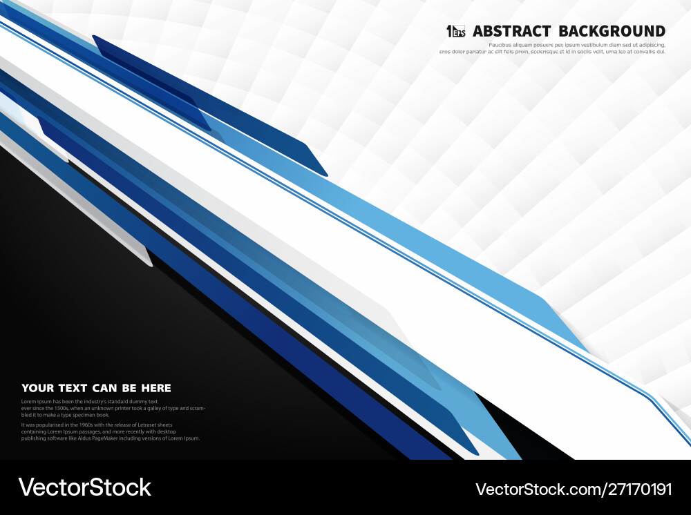 Abstract modern technology blue and white Vector Image