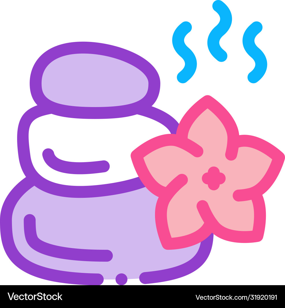 Action miracle stones icon outline Royalty Free Vector Image