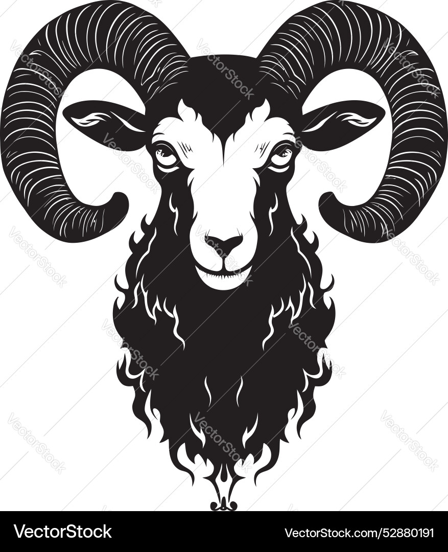 Ebon excellence emblem midnight sheep graphic ewe Vector Image