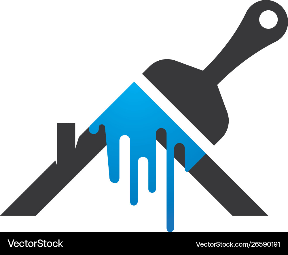 Paint Splash Logo Icon Royalty Free Vector Image