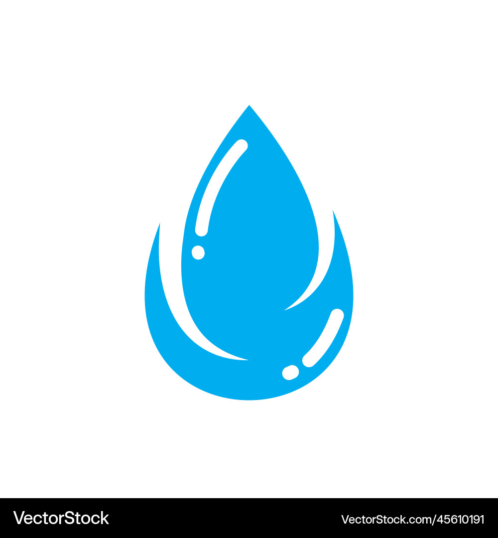 Water drop icon design Royalty Free Vector Image