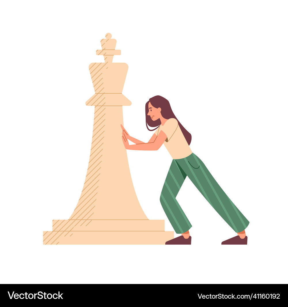 Characters with chess Royalty Free Vector Image