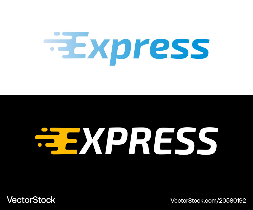 Logistic logo arrow express delivery icon Vector Image