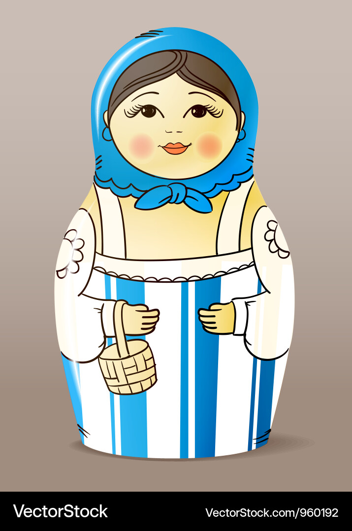 Matrioska doll Royalty Free Vector Image - VectorStock