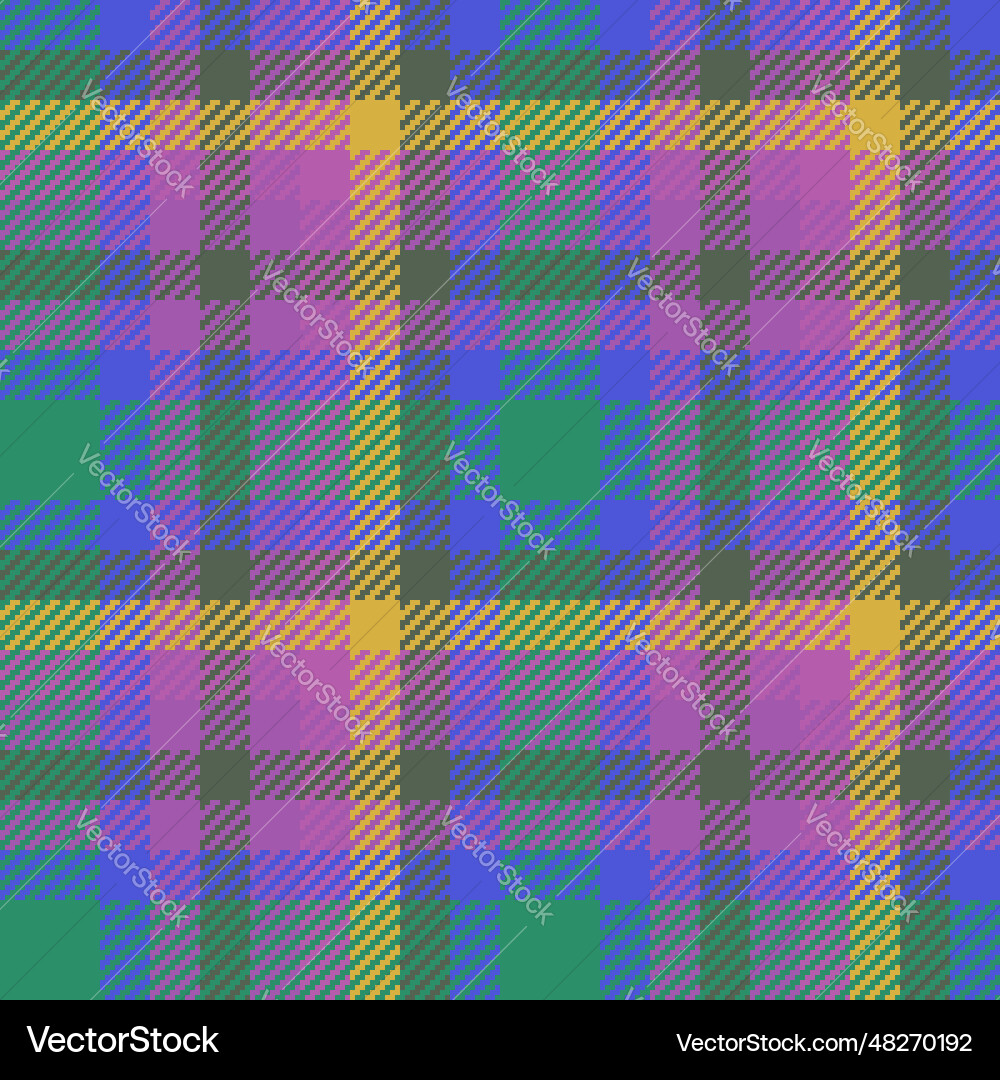 Pattern textile plaid of tartan fabric Royalty Free Vector