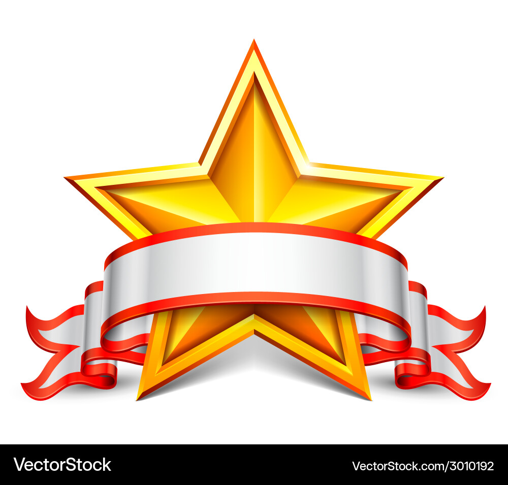 Star banner Royalty Free Vector Image - VectorStock