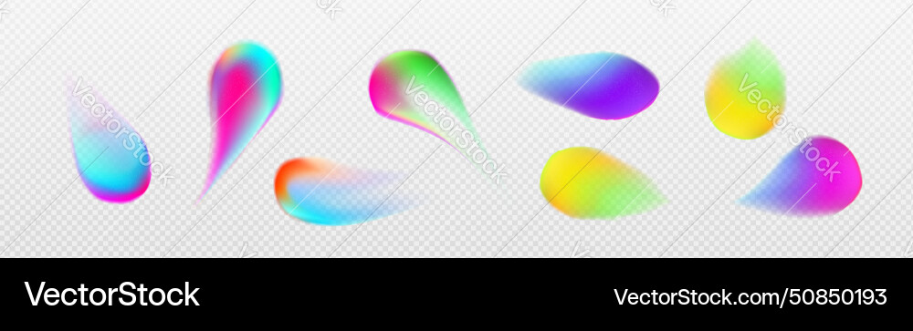 Abstract shape with gradient color and blur effect