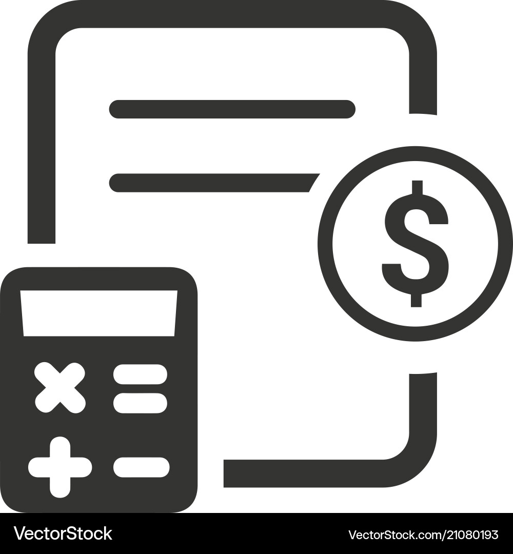 Bookkeeping icon Royalty Free Vector Image - VectorStock