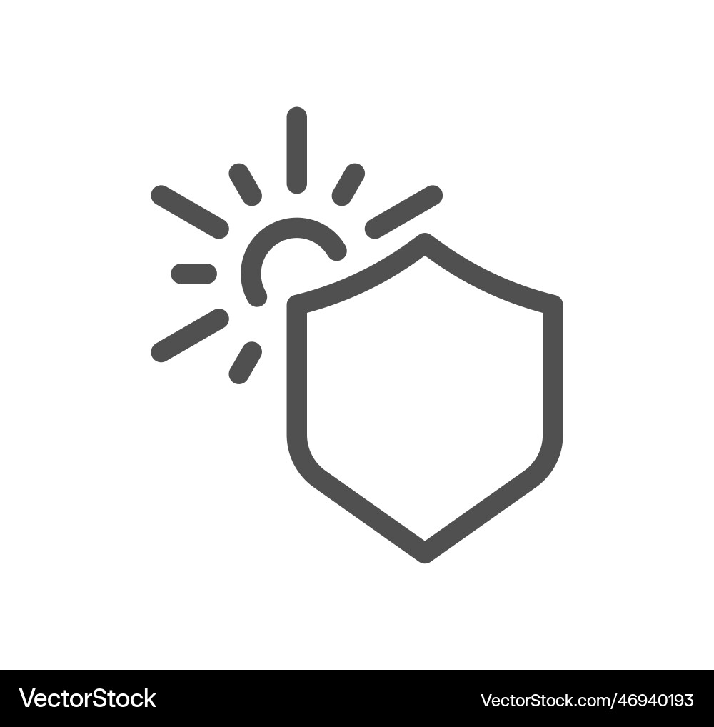 Sun Protection Icon Royalty Free Vector Image - VectorStock