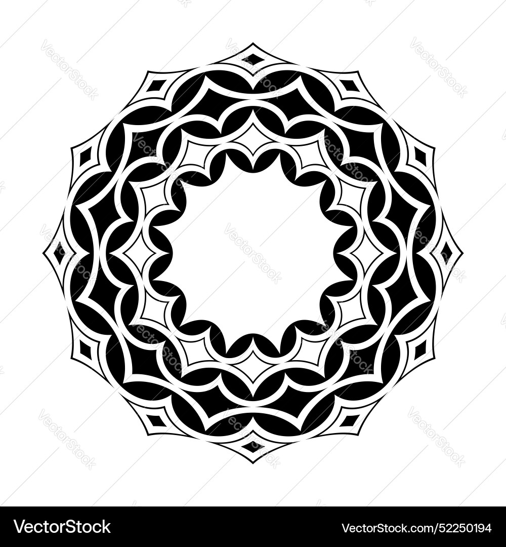 Radial circle pattern Royalty Free Vector Image