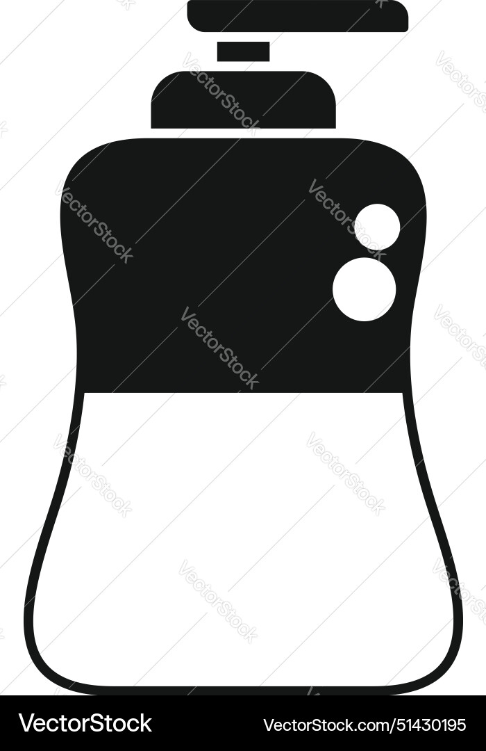 Black and white soap dispenser icon Royalty Free Vector
