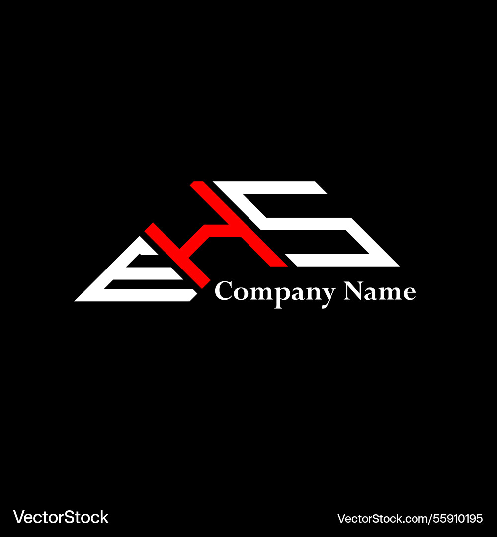 Ehs logo design simple and modern – Royalty-Free Vector | VectorStock