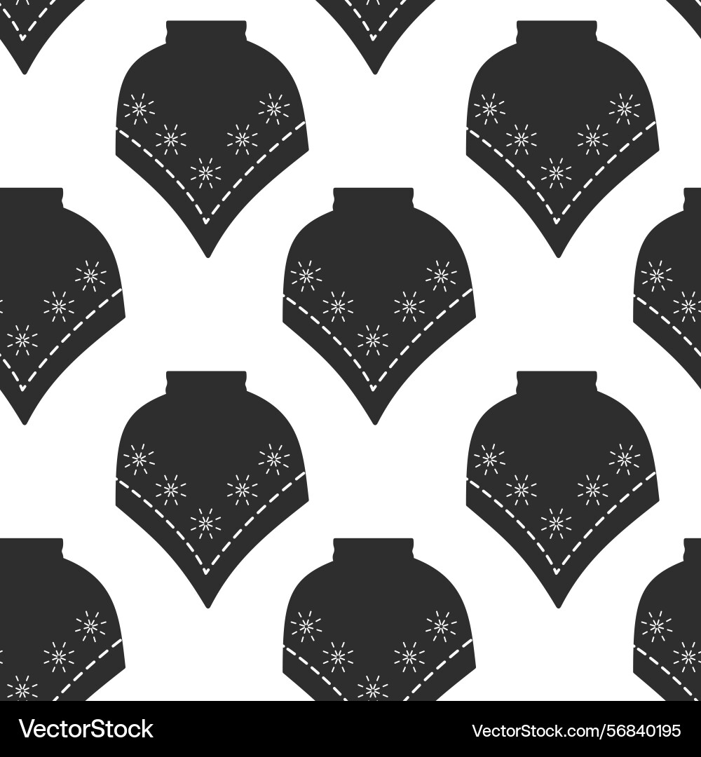 Freehand poncho with decorative stich Royalty Free Vector