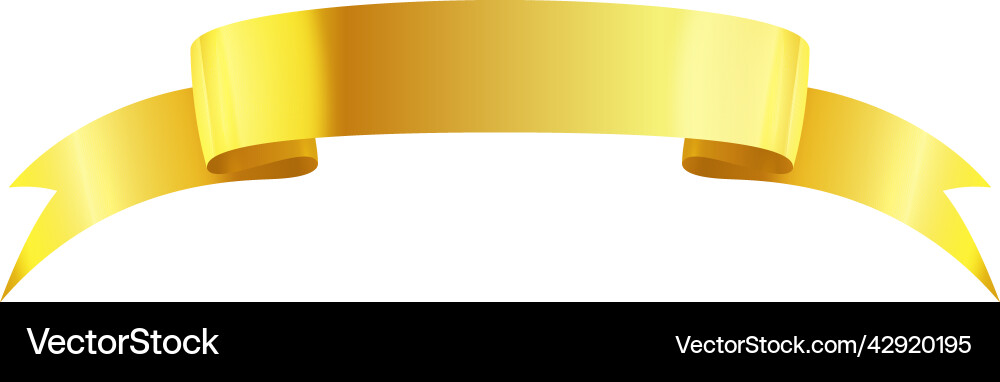 Golden welcome ribbon composition Royalty Free Vector Image