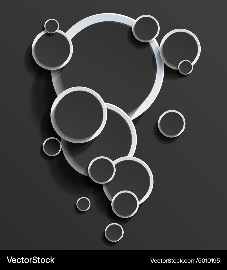 Modern black circle background Royalty Free Vector Image