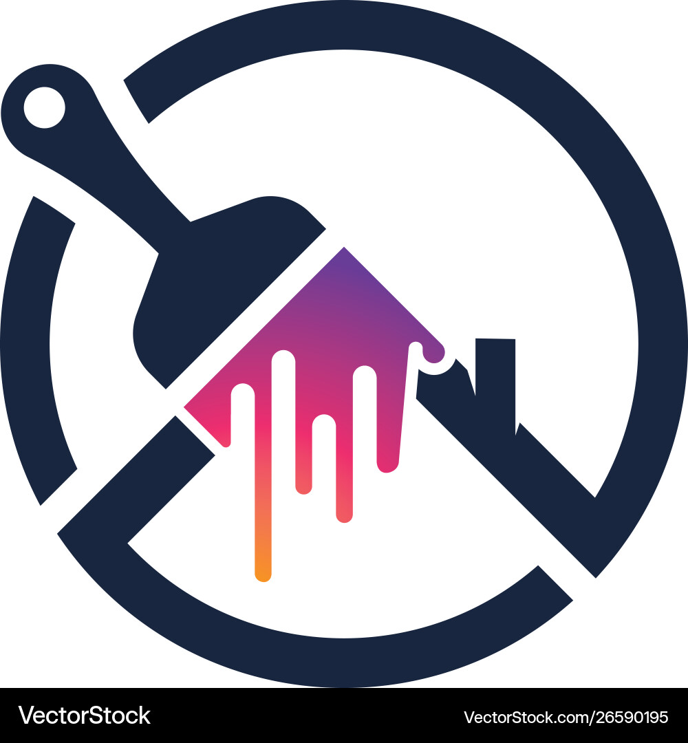 Paint Splash Logo Template Royalty Free Vector Image