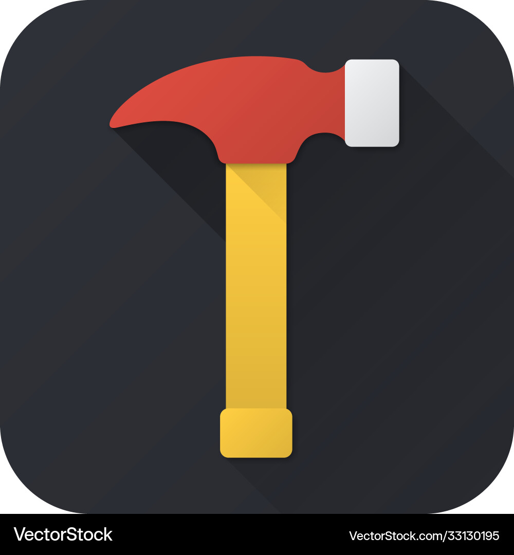 Toy Hammer Icon Royalty Free Vector Image - VectorStock