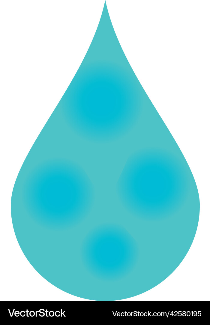 Water drop icon Royalty Free Vector Image - VectorStock
