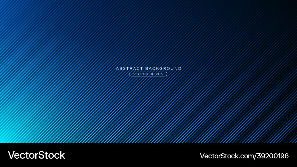 Abstract blue neon glowing diagonal lines Vector Image