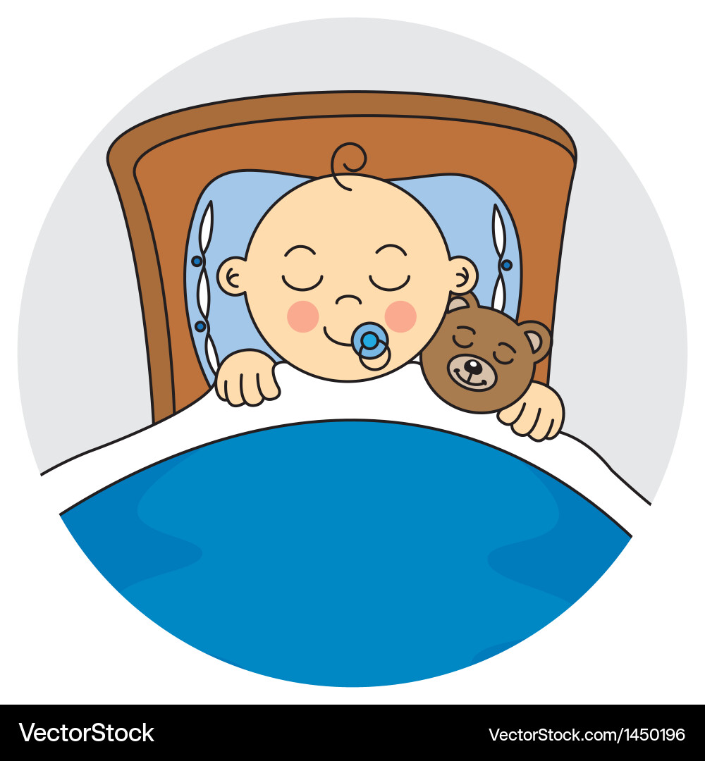 Child sleeping Royalty Free Vector Image - VectorStock