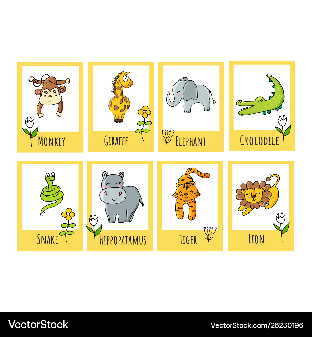 Snake Flashcard Vector Images (64)