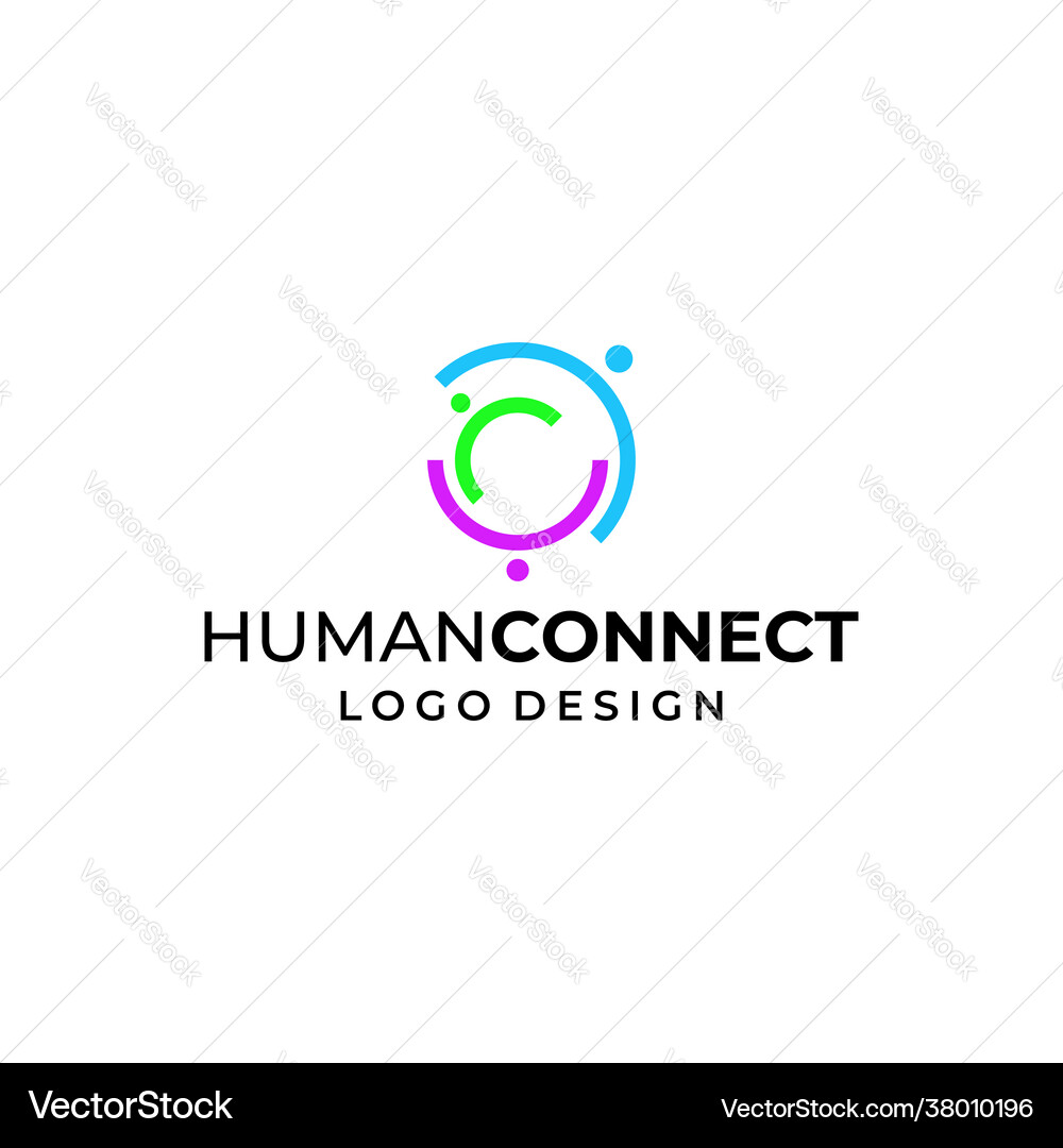 Human logo Royalty Free Vector Image - VectorStock