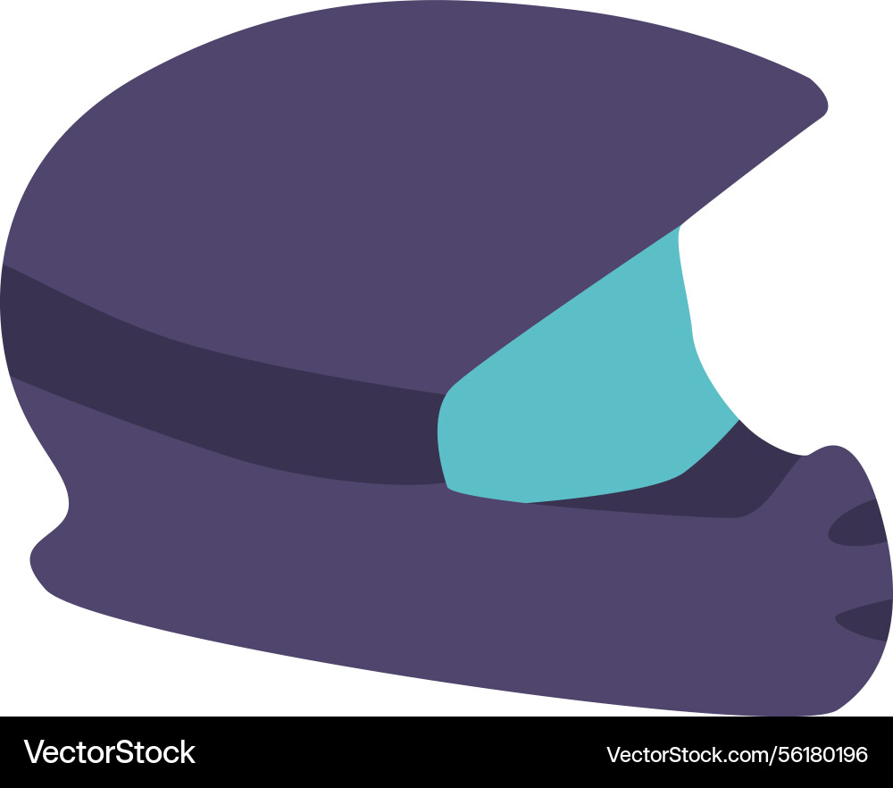 Motor biker sport helmet Royalty Free Vector Image