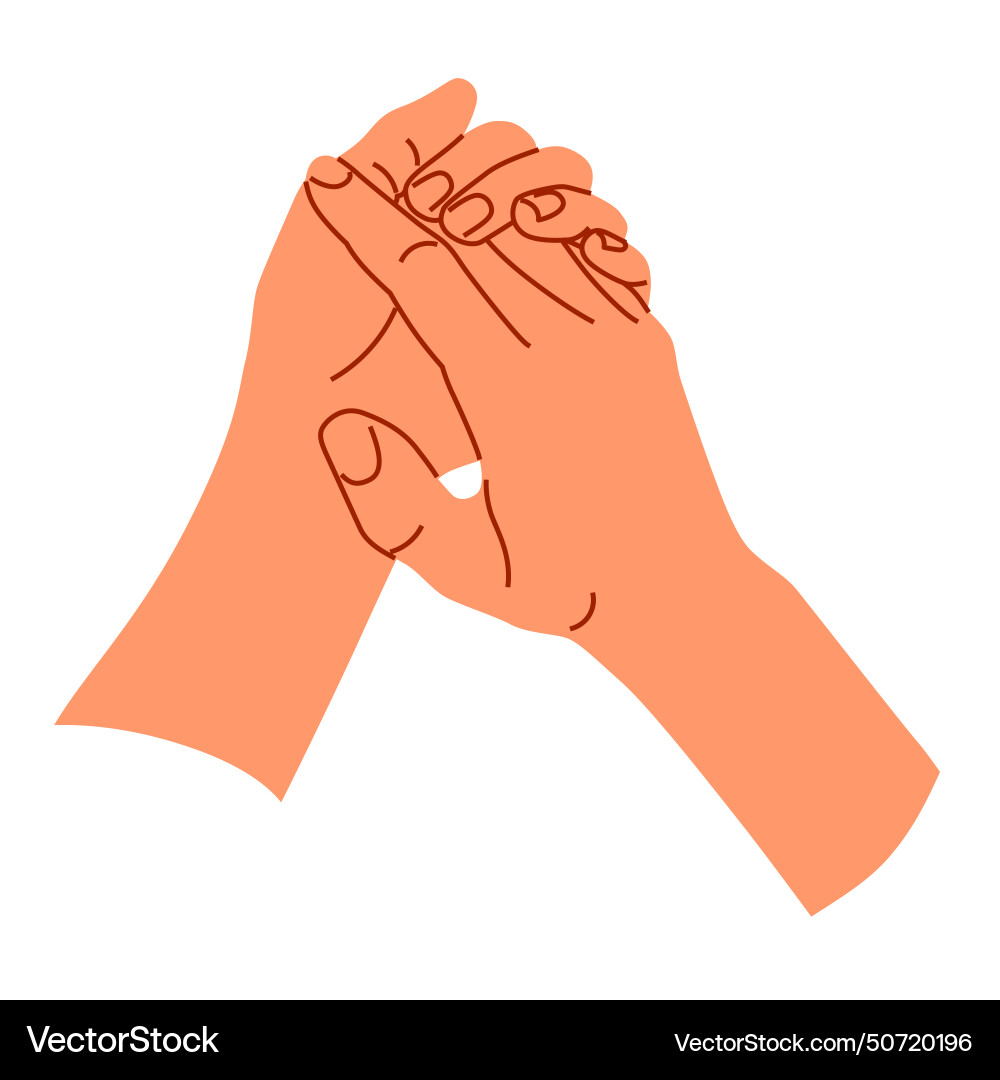 People handshake gesture Royalty Free Vector Image