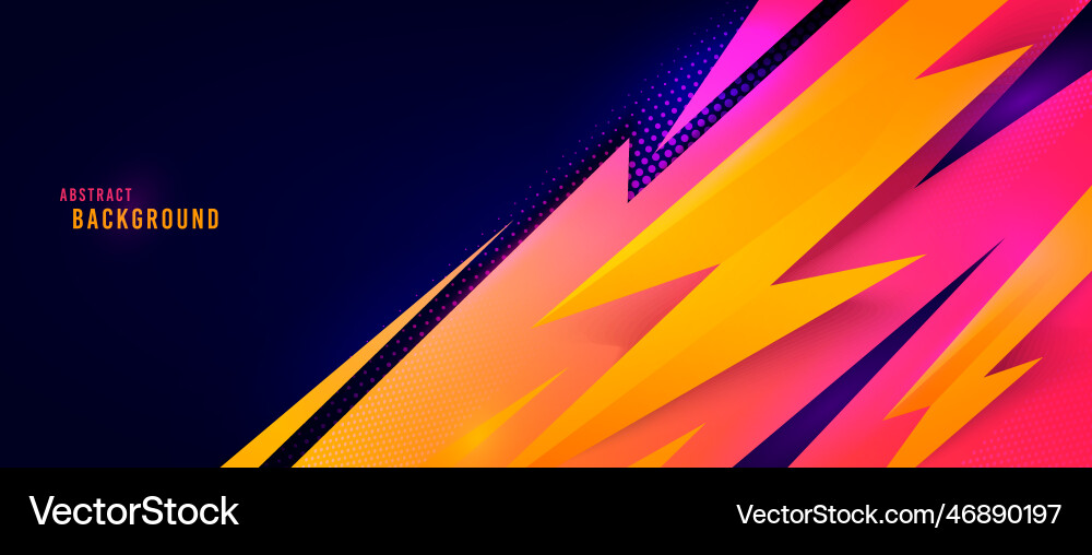 Abstract colorful power lightning background Vector Image