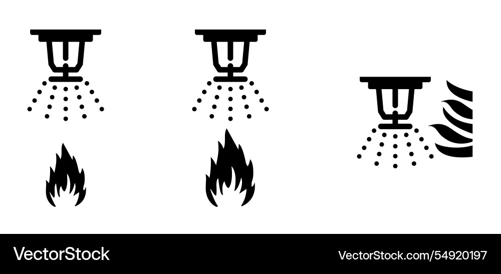 Automatic fire detection and alarm systems Vector Image