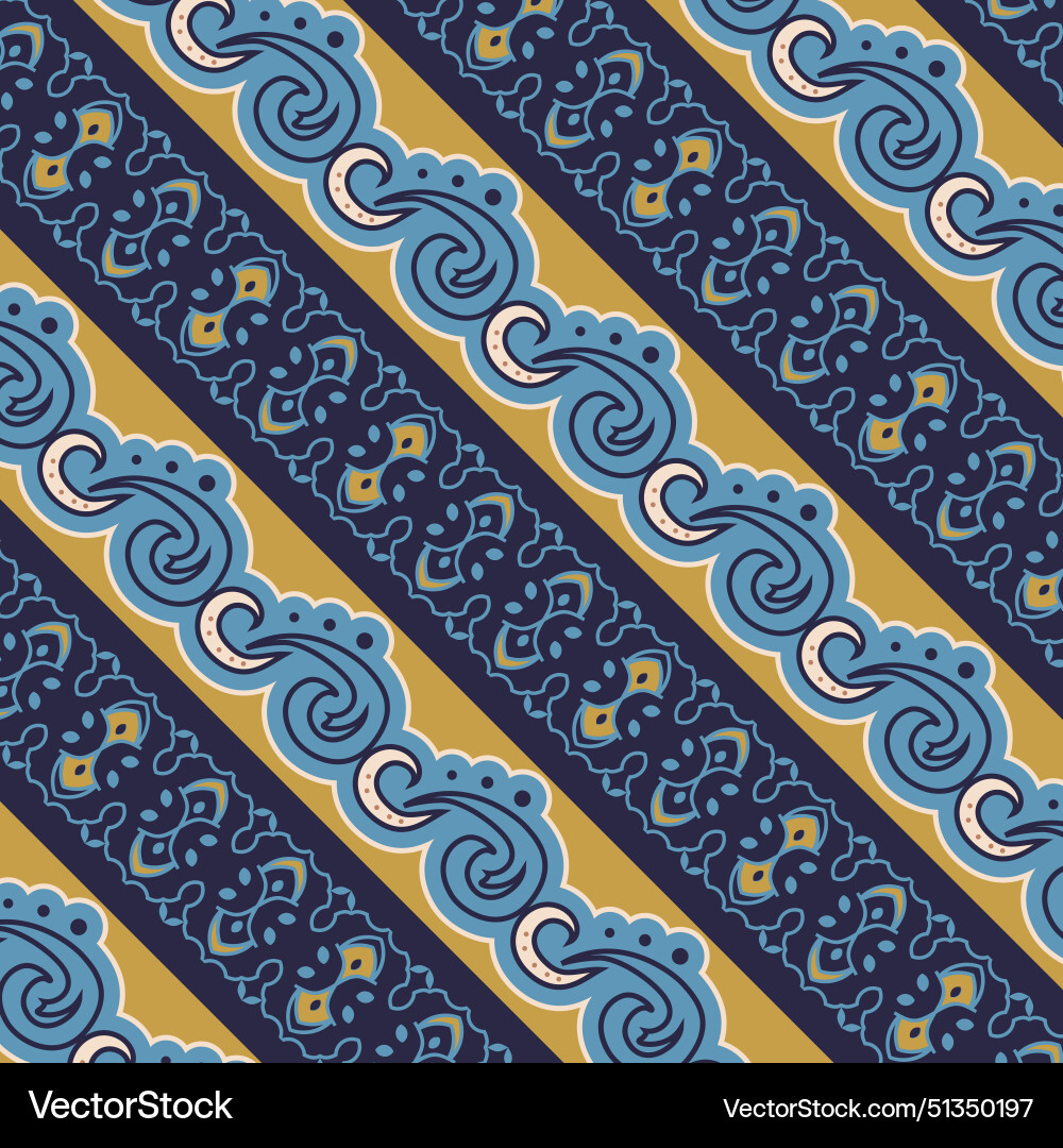 Ethnic traditional batik indonesia pattern Vector Image
